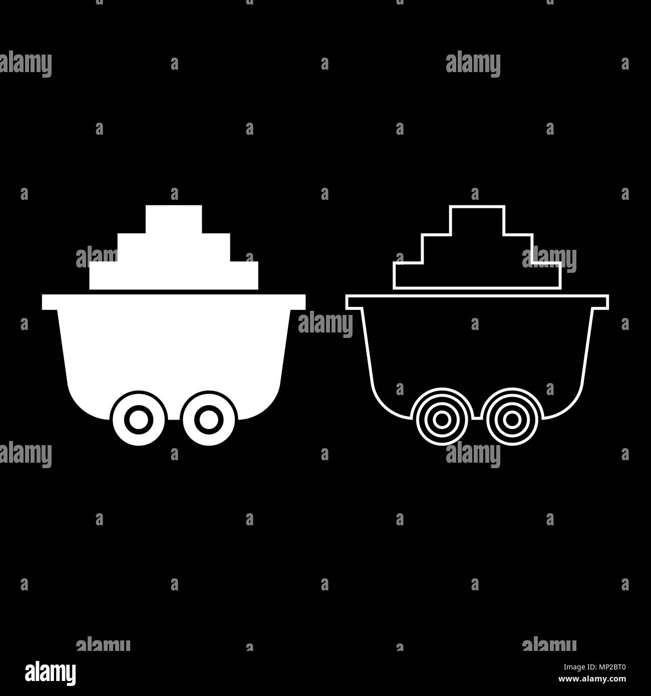 Coal trolley Stock Vector Images - Alamy