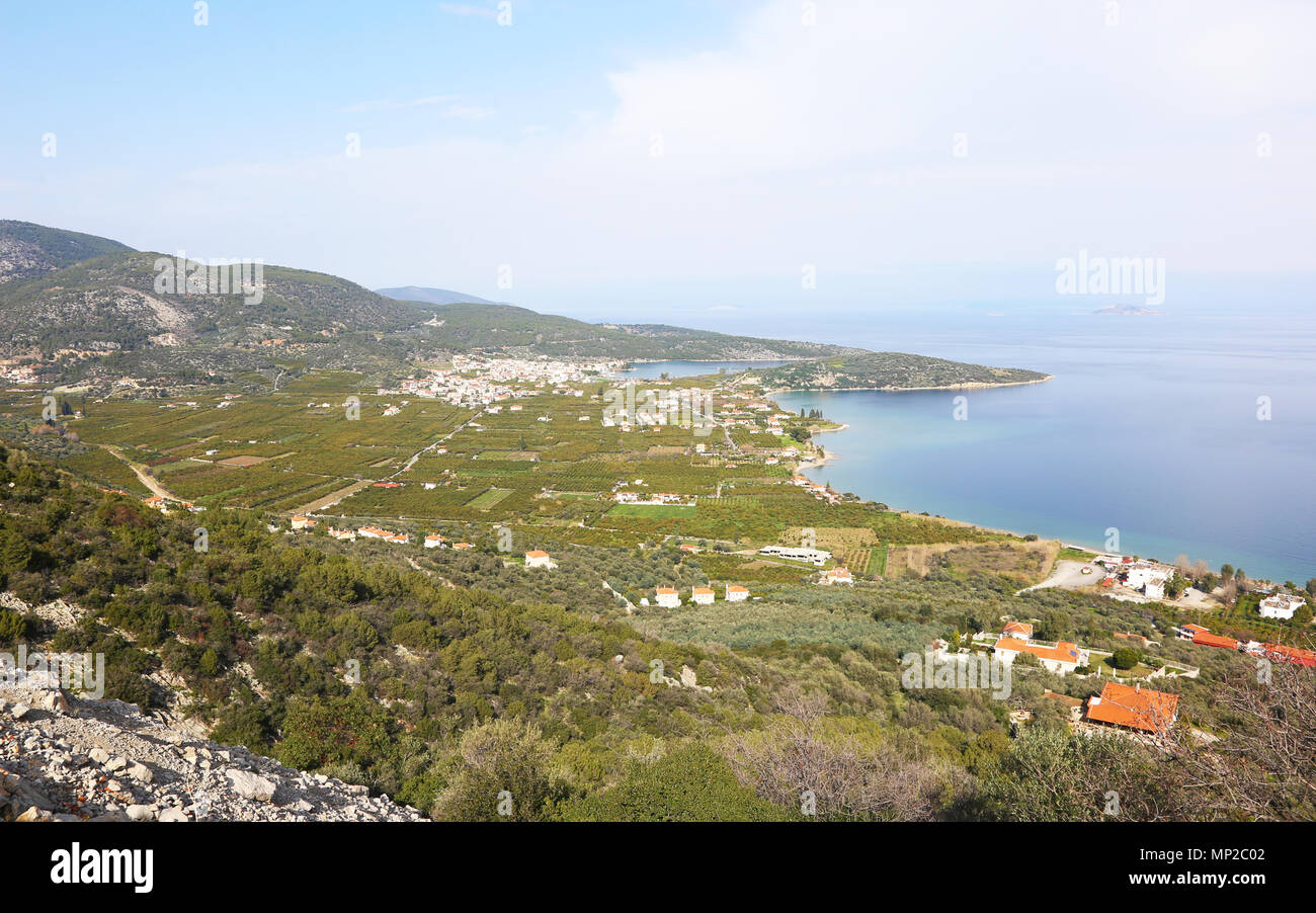 landscape of Old Epidaurus Argolis Greece - Palaia Epidauros ...