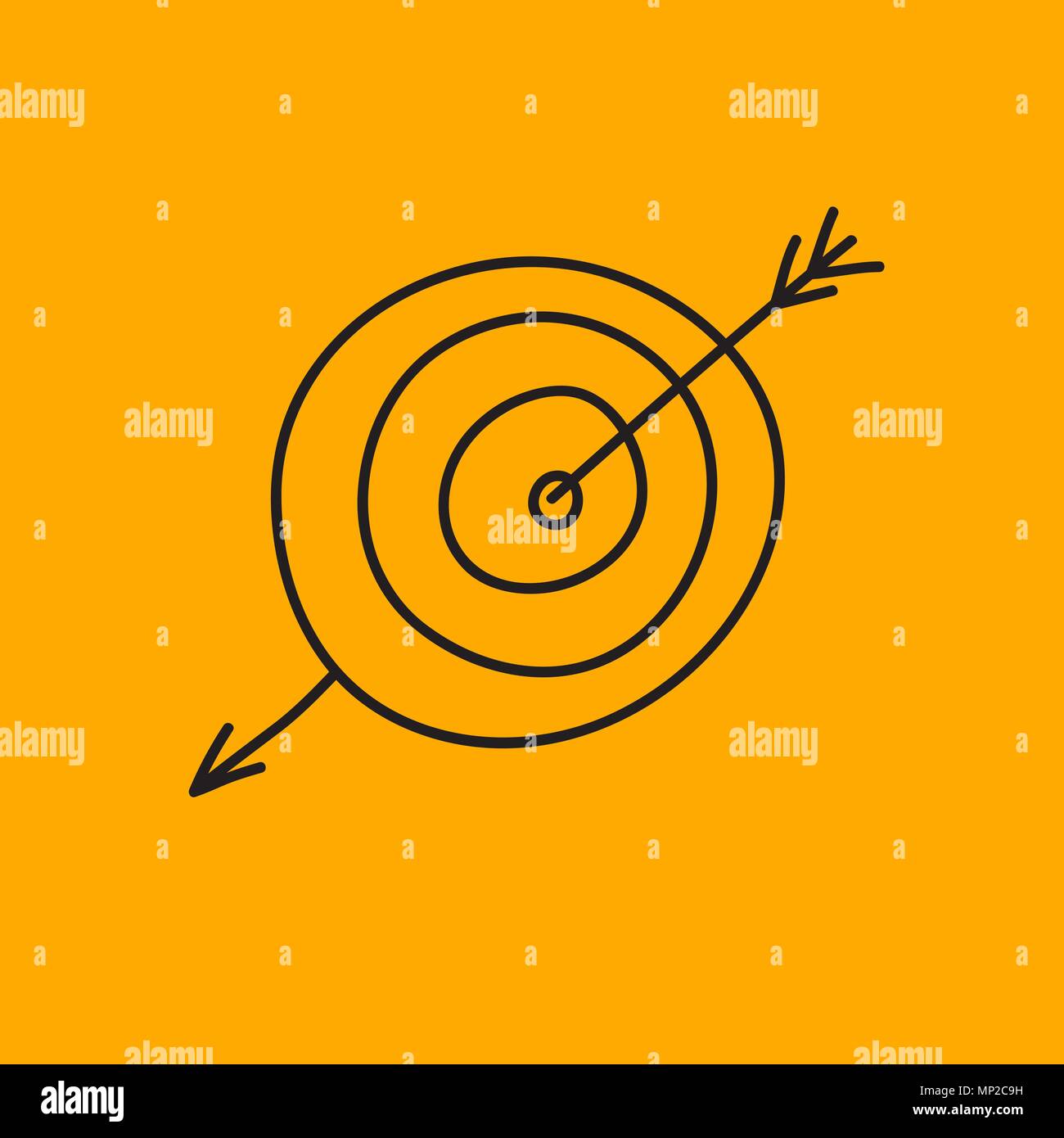Hand drawn doodle target Stock Vector Image & Art - Alamy