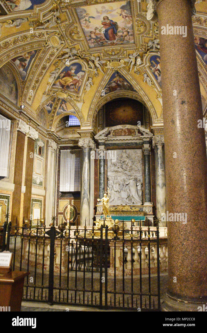 Baptismal Font in the Baptistery in the Basilica of Santa Maria ...