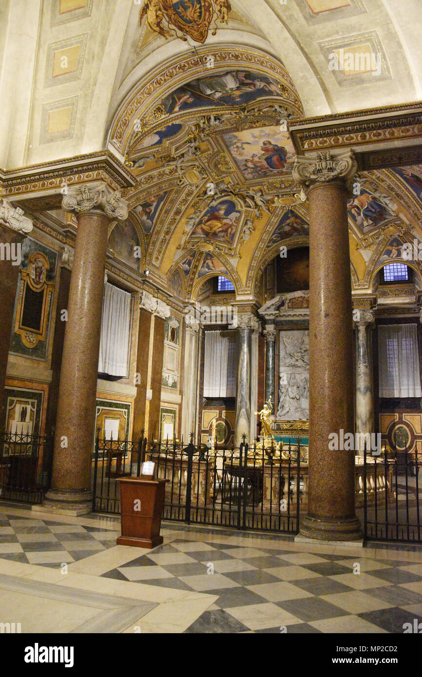 Baptismal Font in the Baptistery in the Basilica of Santa Maria ...