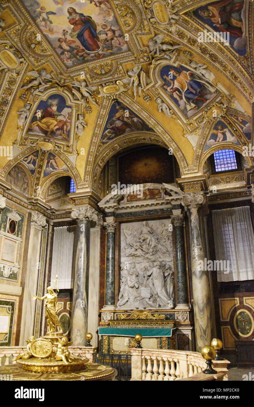 Baptismal Font in the Baptistery in the Basilica of Santa Maria ...