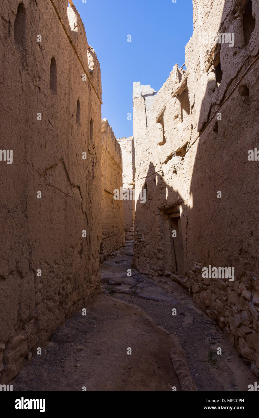 Historiocal village of Al Hamra - Oman Stock Photo - Alamy