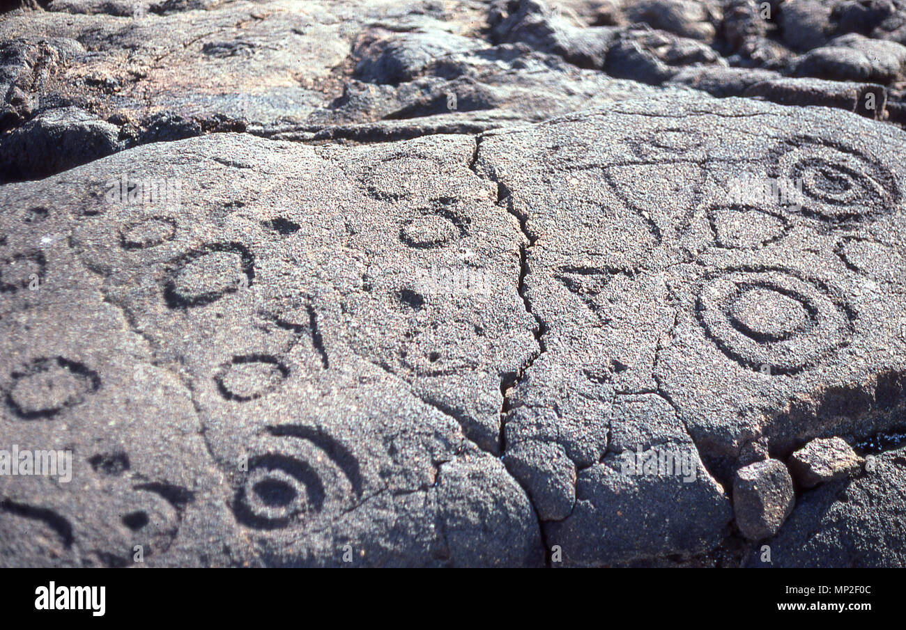 Ancient petroglyphs hawaii hi-res stock photography and images - Alamy