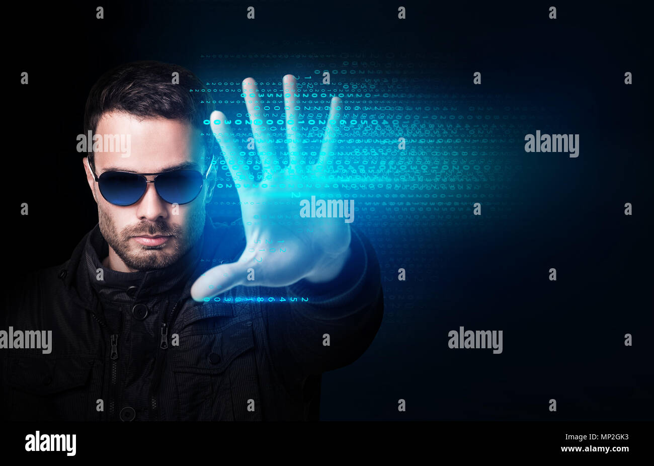 Computer matrix man hi-res stock photography and images - Alamy