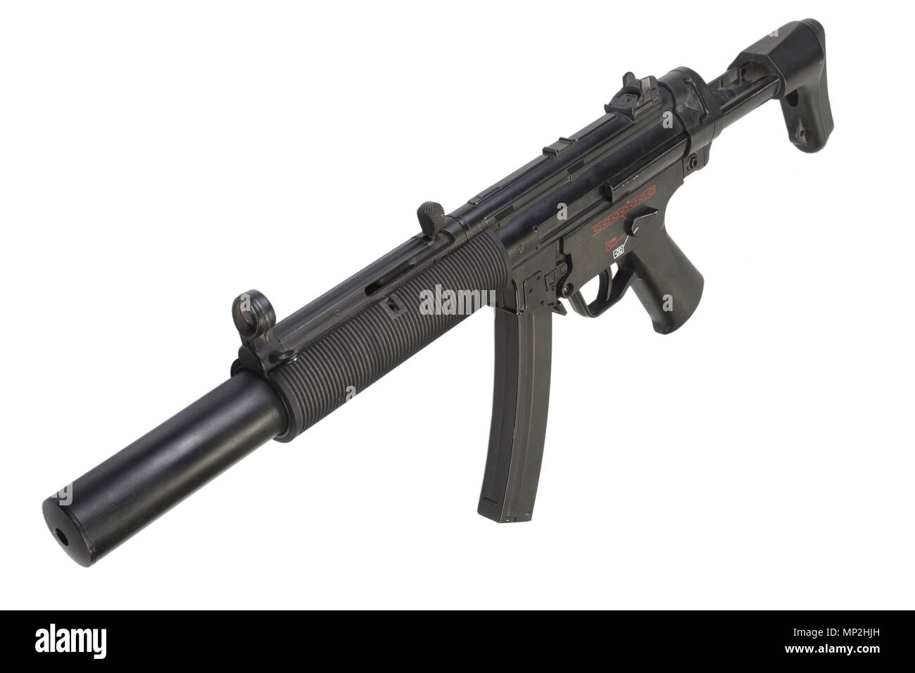 submachine gun MP5 with silencer isolated Stock Photo - Alamy