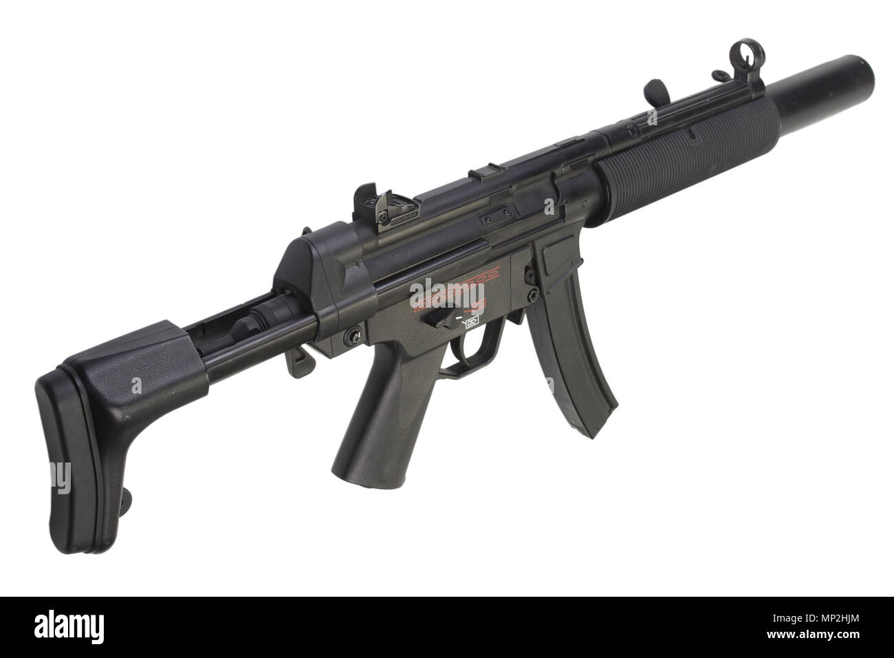 submachine gun MP5 with silencer isolated Stock Photo - Alamy