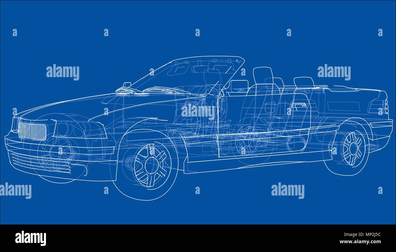 Car cabriolet concept. Vector Stock Vector Image & Art - Alamy