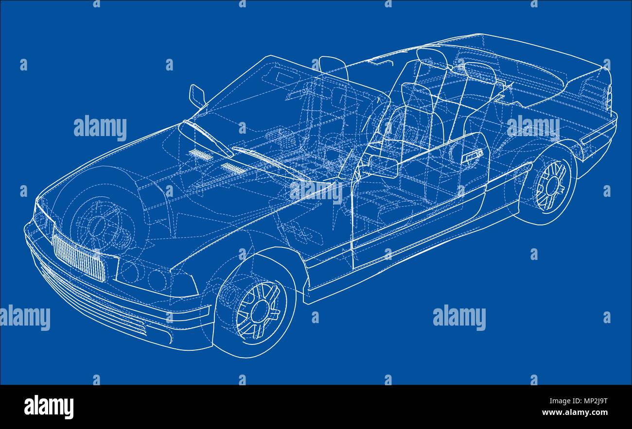 Car cabriolet concept. Vector Stock Vector Image & Art - Alamy