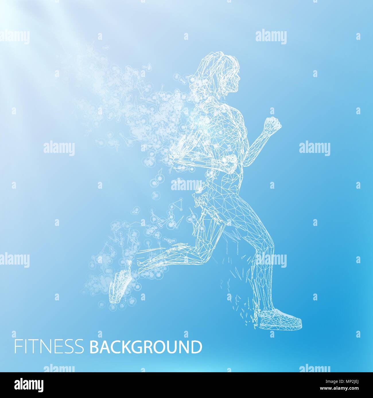 Girl run light Stock Vector Images - Alamy
