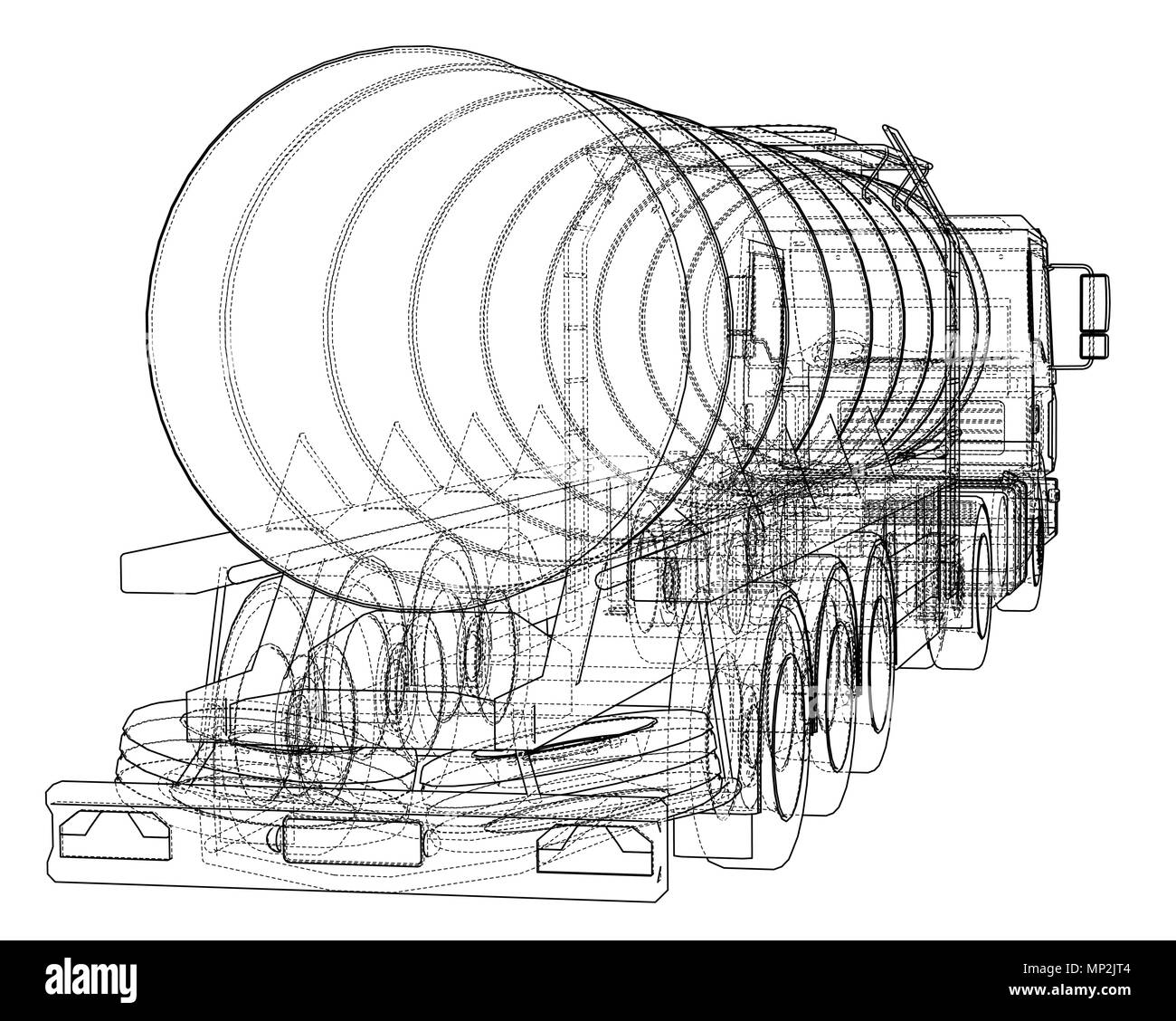 Truck with tank concept. Vector Stock Vector Image & Art - Alamy