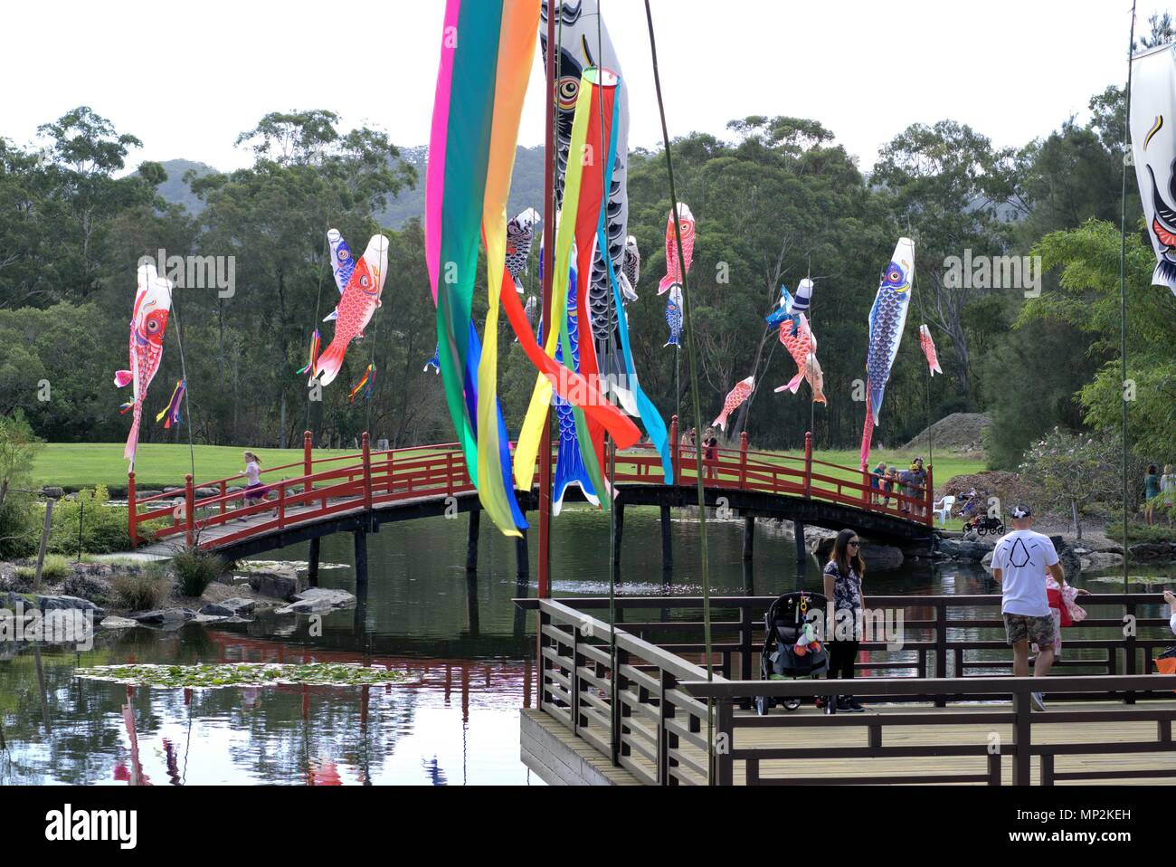 Japanese wooden bridge hi-res stock photography and images - Alamy