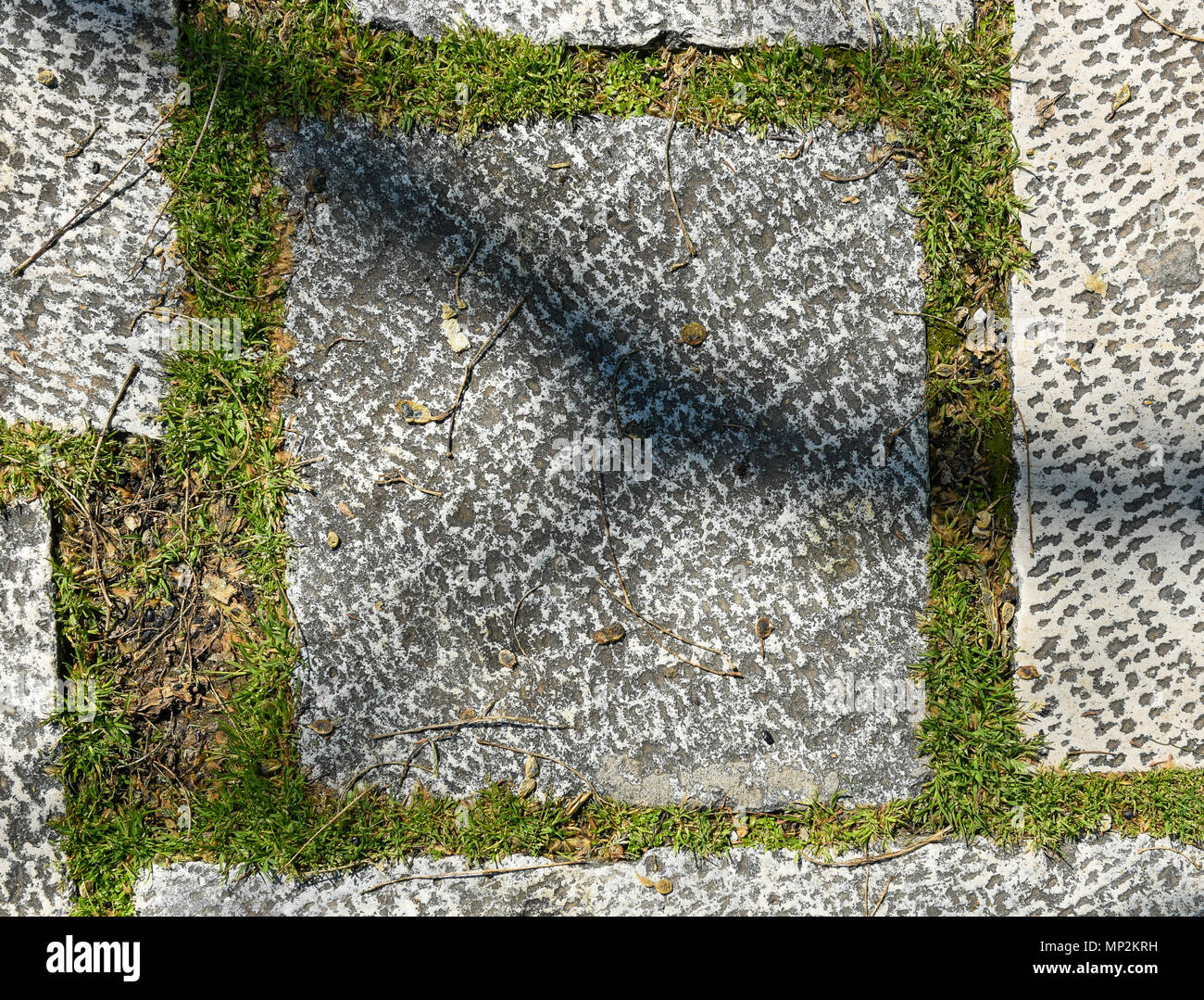 Dirty Outside old granite terrace tiles. Image of exterior flooring ...