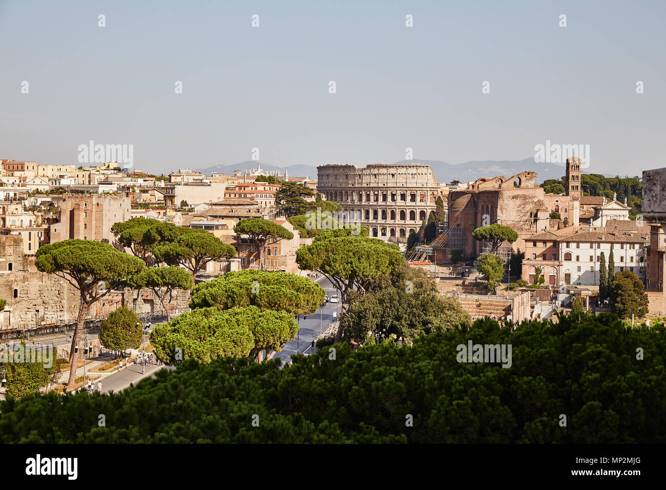 Rome coliseum blue hi-res stock photography and images - Alamy