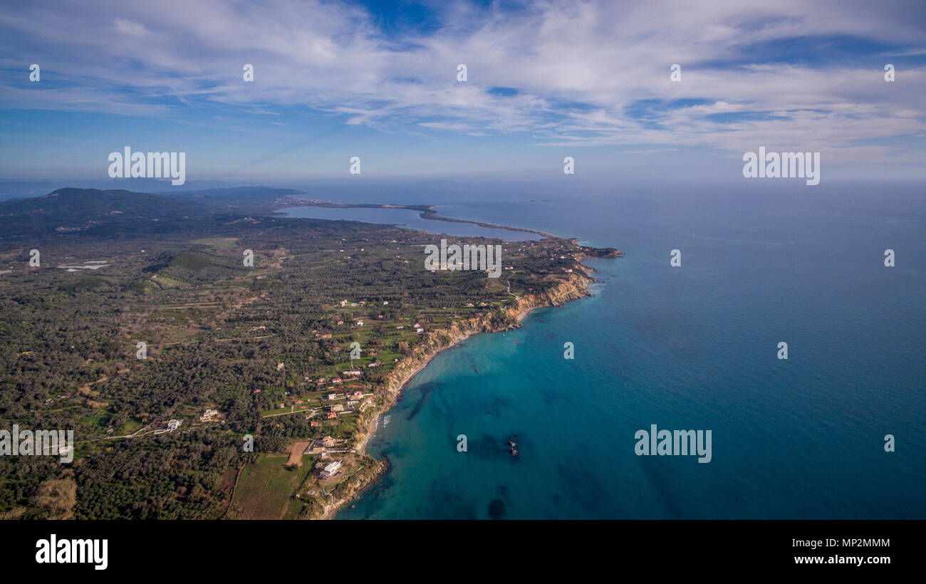 Aerial drone scenery perfect island hi-res stock photography and images ...