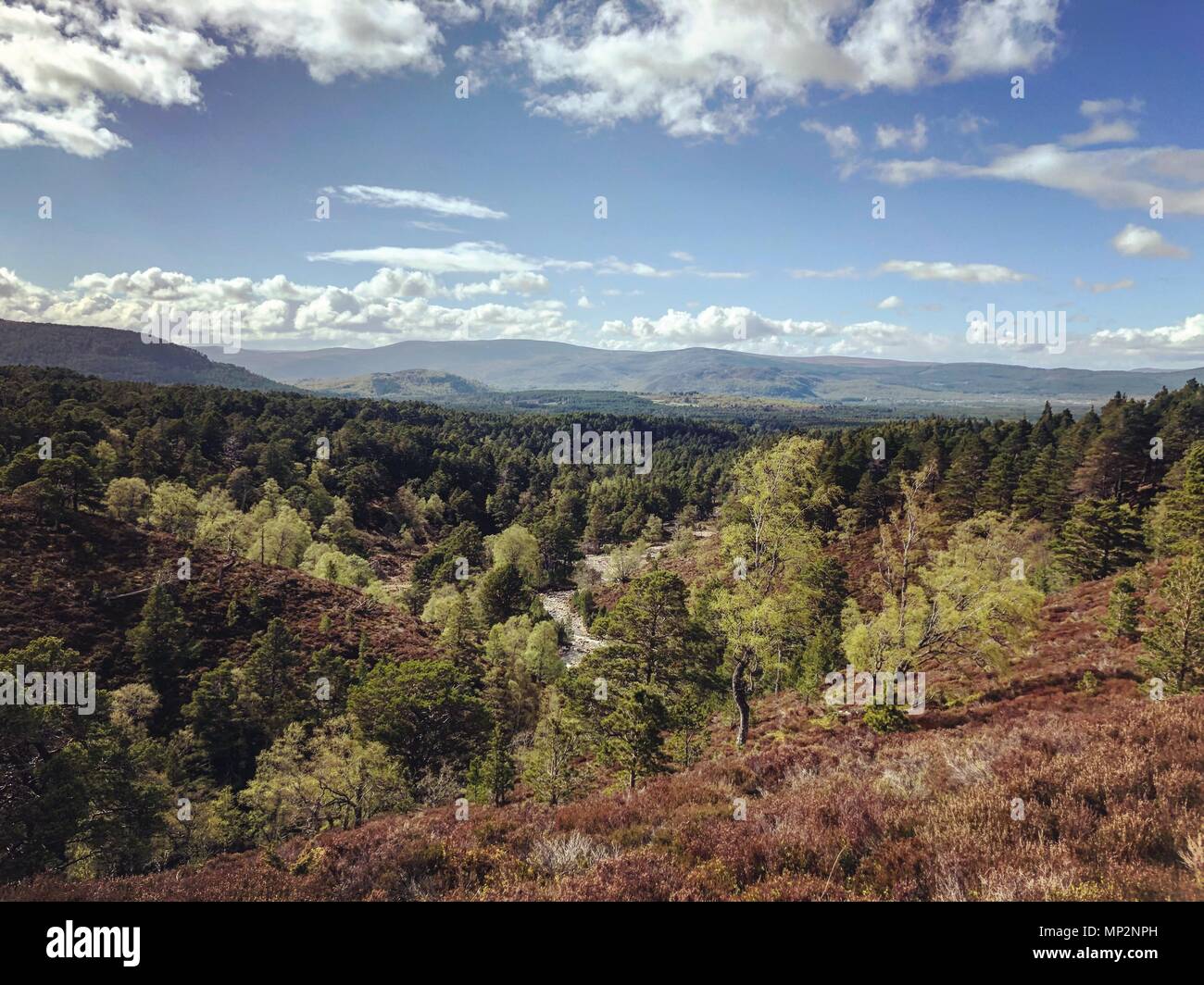 Lairig Ghru high in the Grampian Mountains. A famous mountain pass that ...