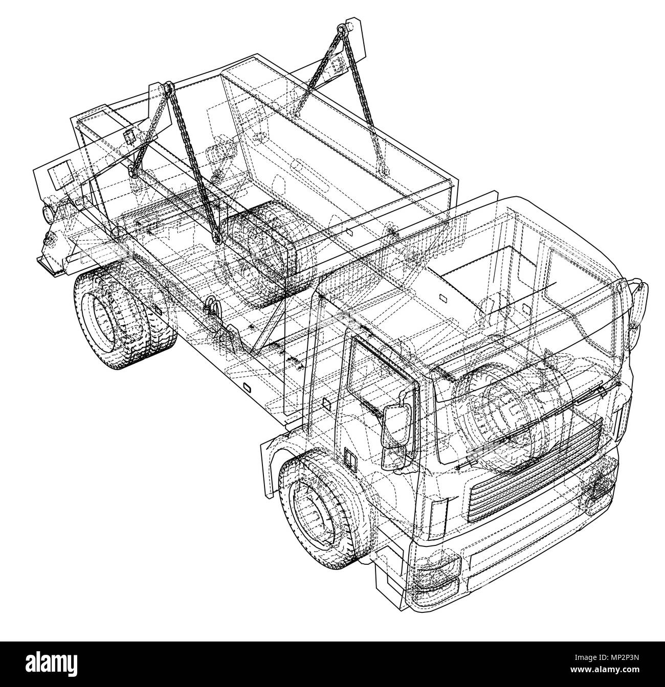 Garbage truck concept. Vector Stock Vector Image & Art - Alamy