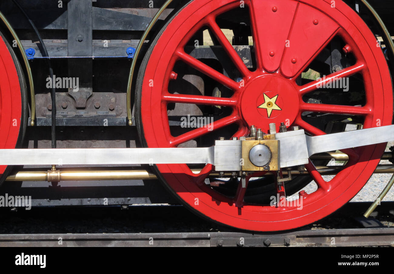 Wheel of a Steam Engine Train From the Old West United States Stock ...