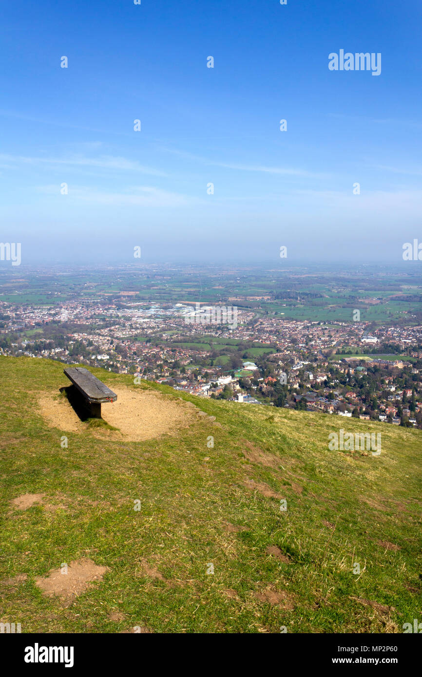 The panoramic view from Worcestershire Beacon, the highest point on the ...