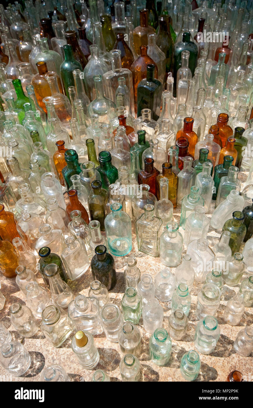 Empty Glass Bottles Stock Photo - Alamy