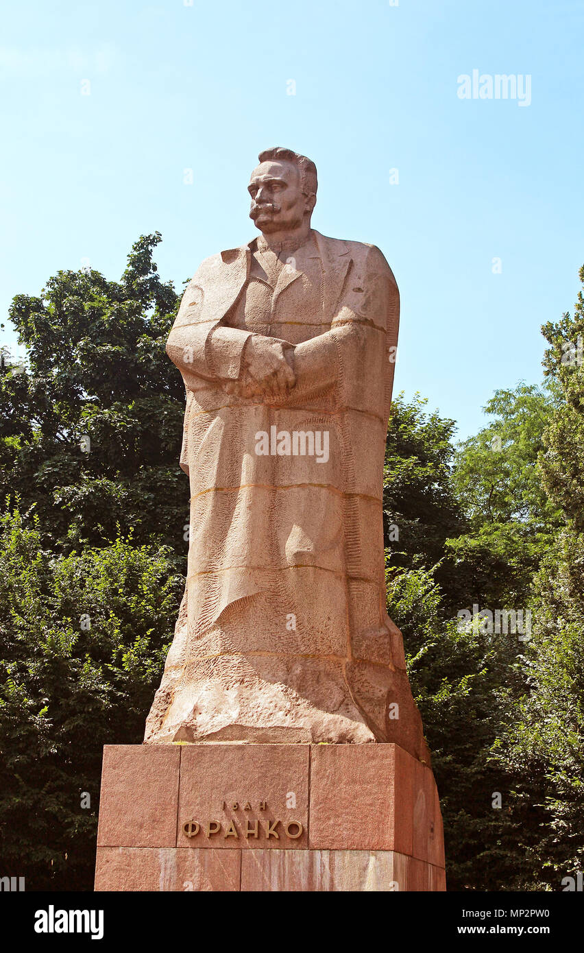 Monument of Ivan Franko (1856-1916), Ukrainian poet, writer, social and ...
