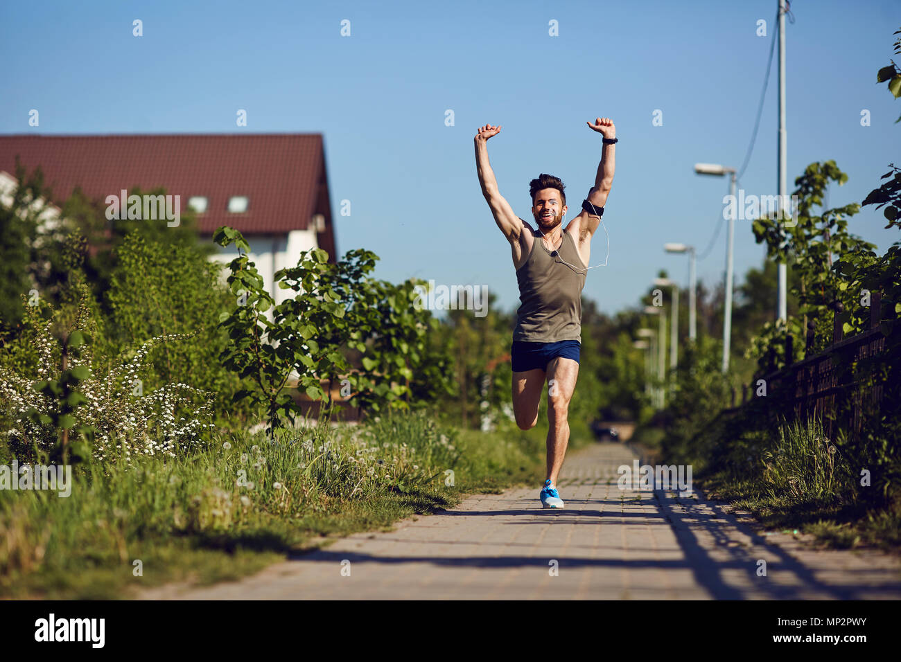 Run in his arms hi-res stock photography and images - Alamy