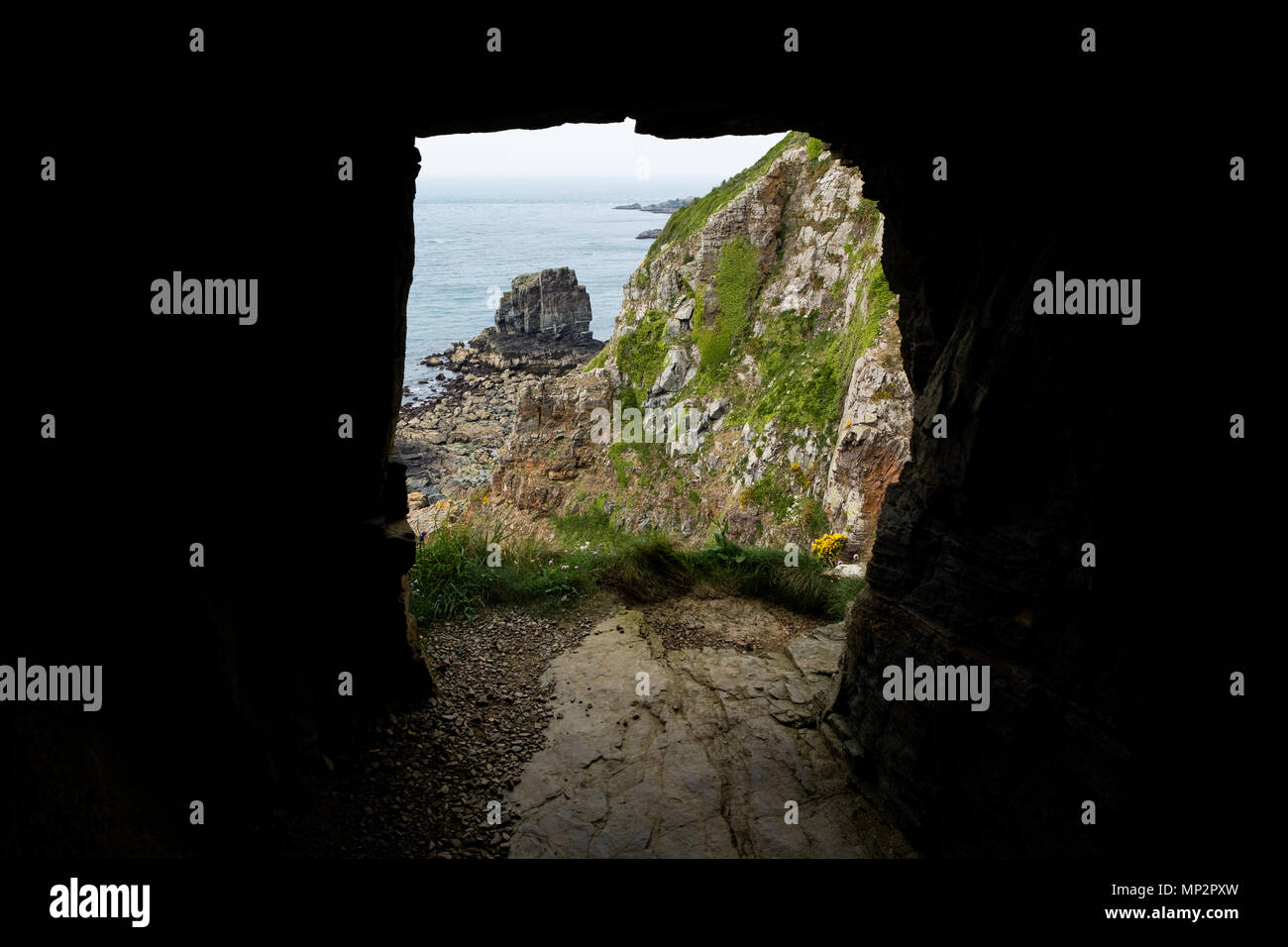 Window in the rock at sark hi-res stock photography and images - Alamy