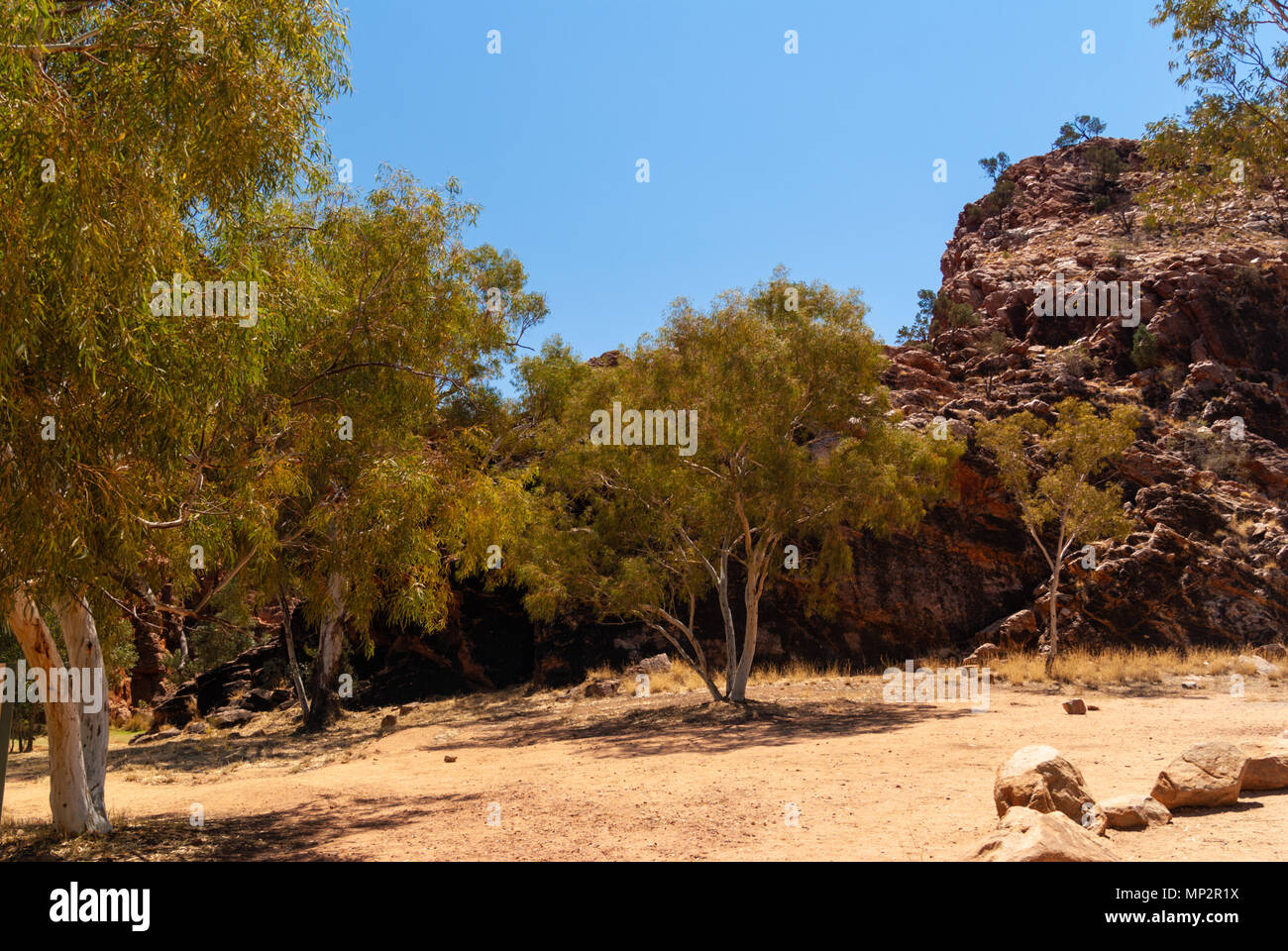 Emily Gap Nature Park in East MacDonnell Ranges near Alice Springs, Northern Territories ...