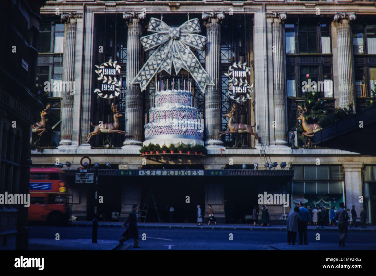 Selfridges, Oxford Street, London. Celebrating 50 years in the business ...