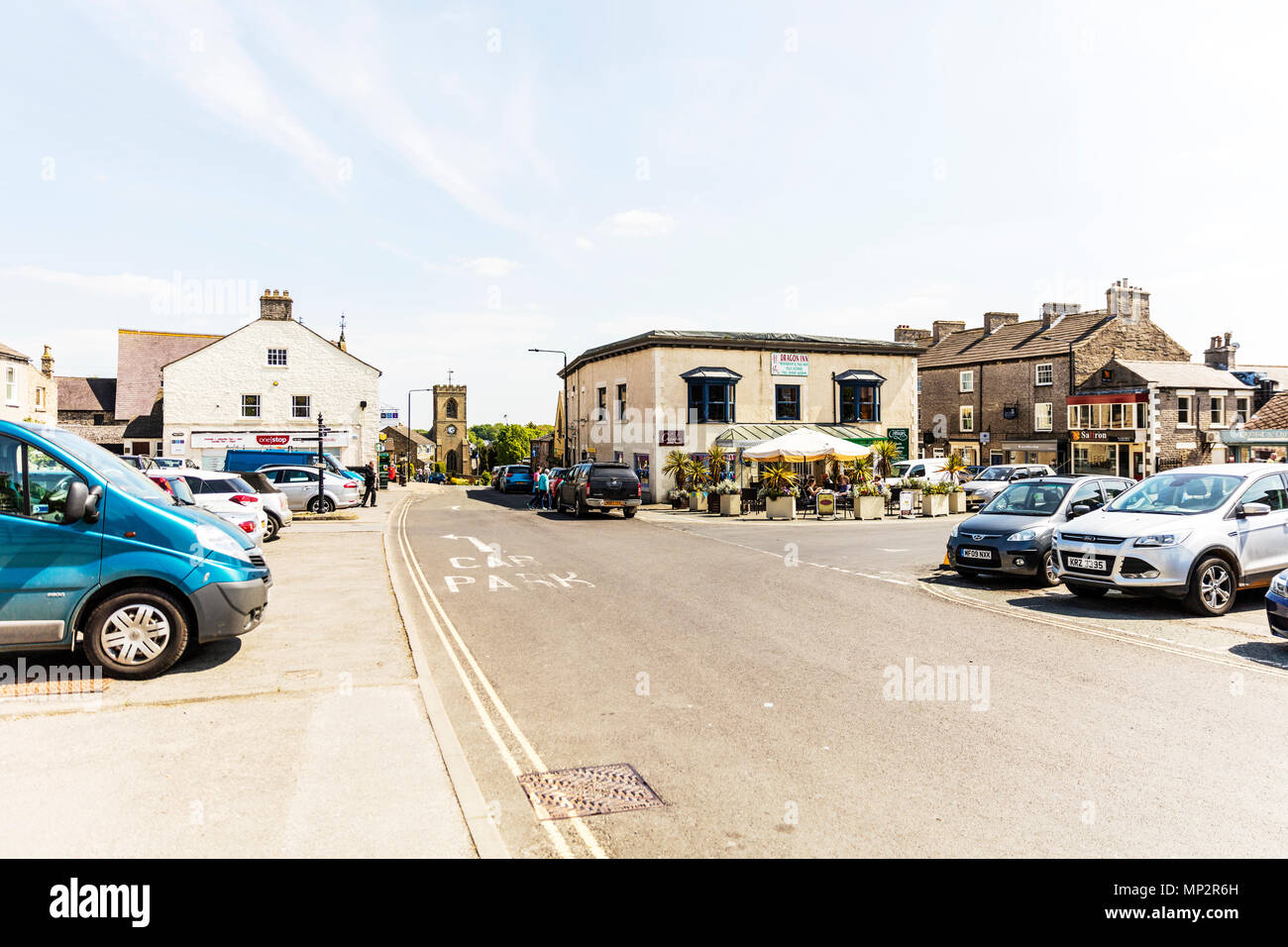 Leyburn town, Wensleydale, Yorkshire dales, Yorkshire, England ...