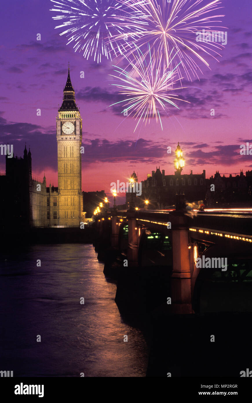 1988 HISTORICAL HOUSES OF PARLIAMENT WESTMINSTER BRIDGE RIVER THAMES ...