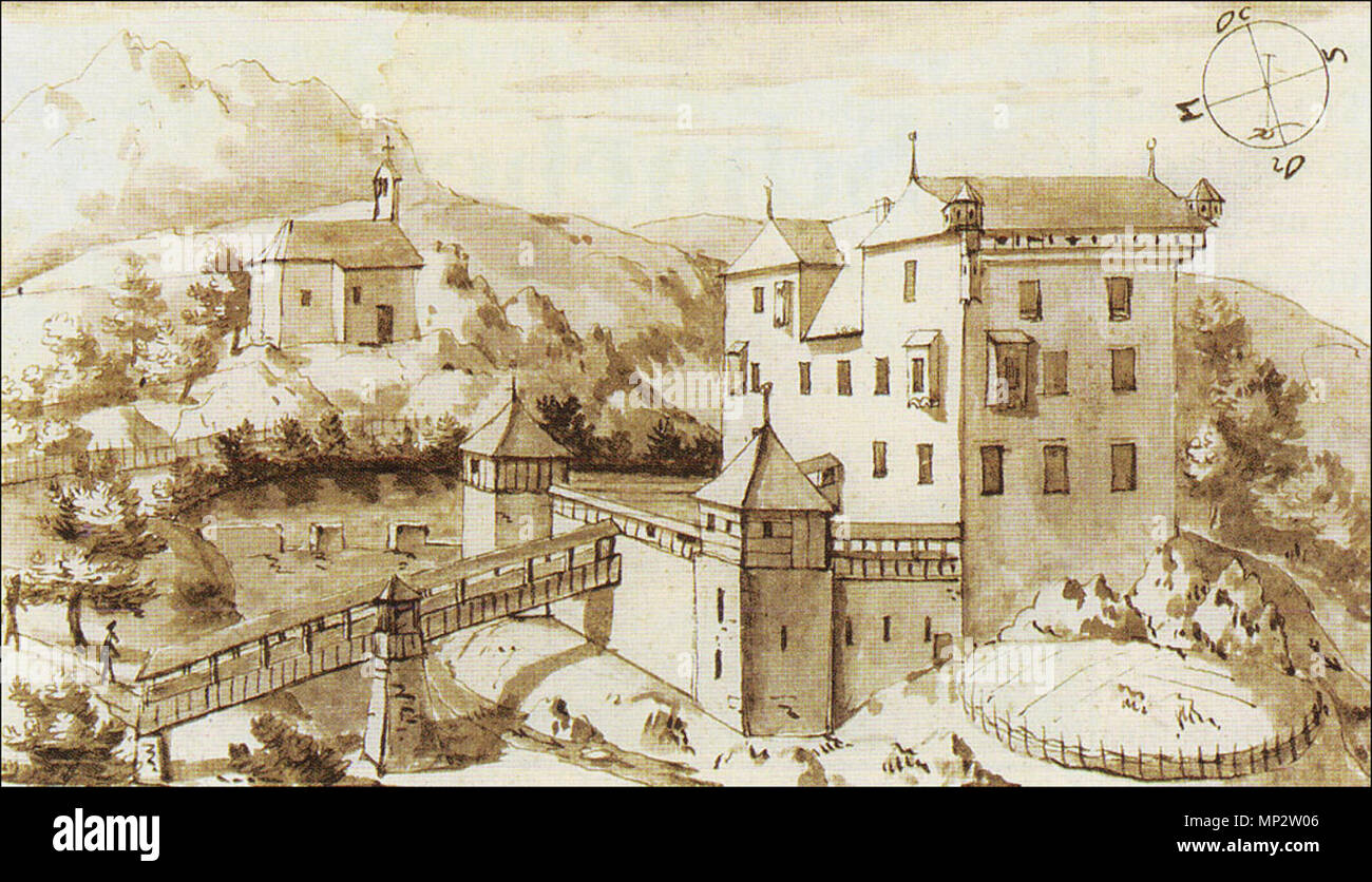 1129 Snežnik - Valvasor drawing Stock Photo - Alamy