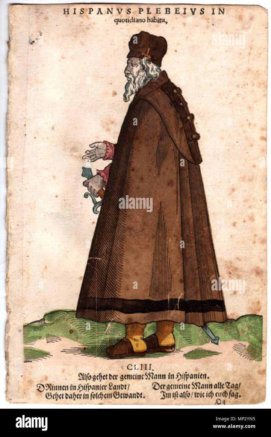 . Spanish (hispanus) plebeus . 16-17 c.. anonimous 1134 Spanishman ...