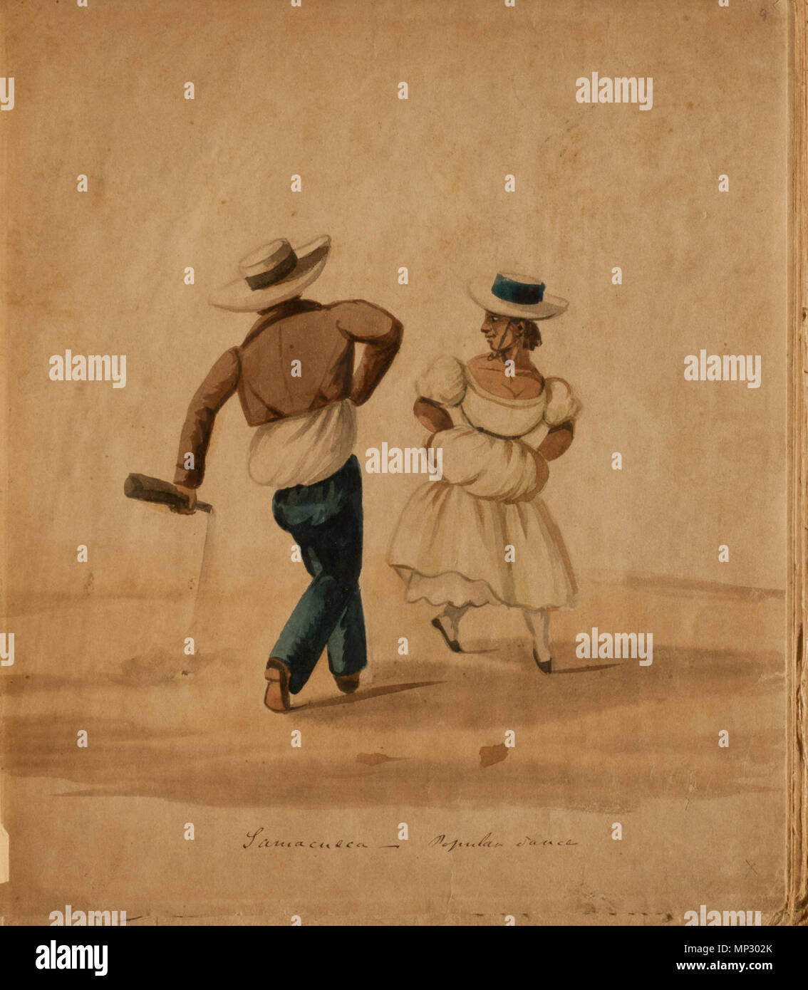 Popular dance . Español: Samacueca English: Popular dance. . Ca. 1850 / ...