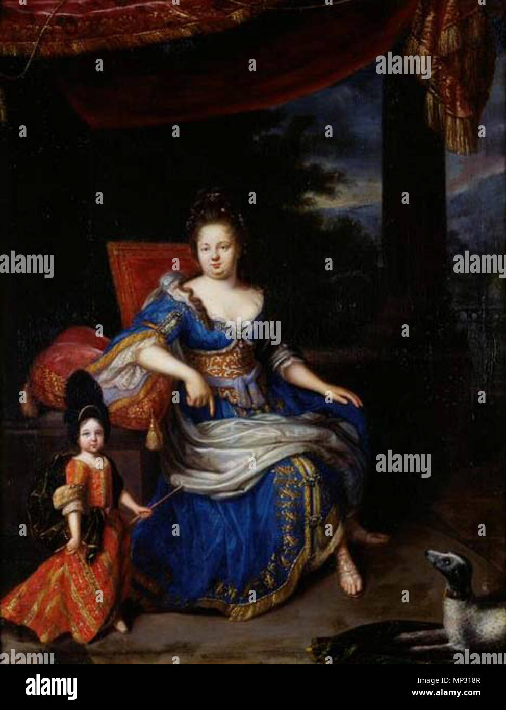 French: La princesse Palatine mère du Régent Portrait de la princesse ...
