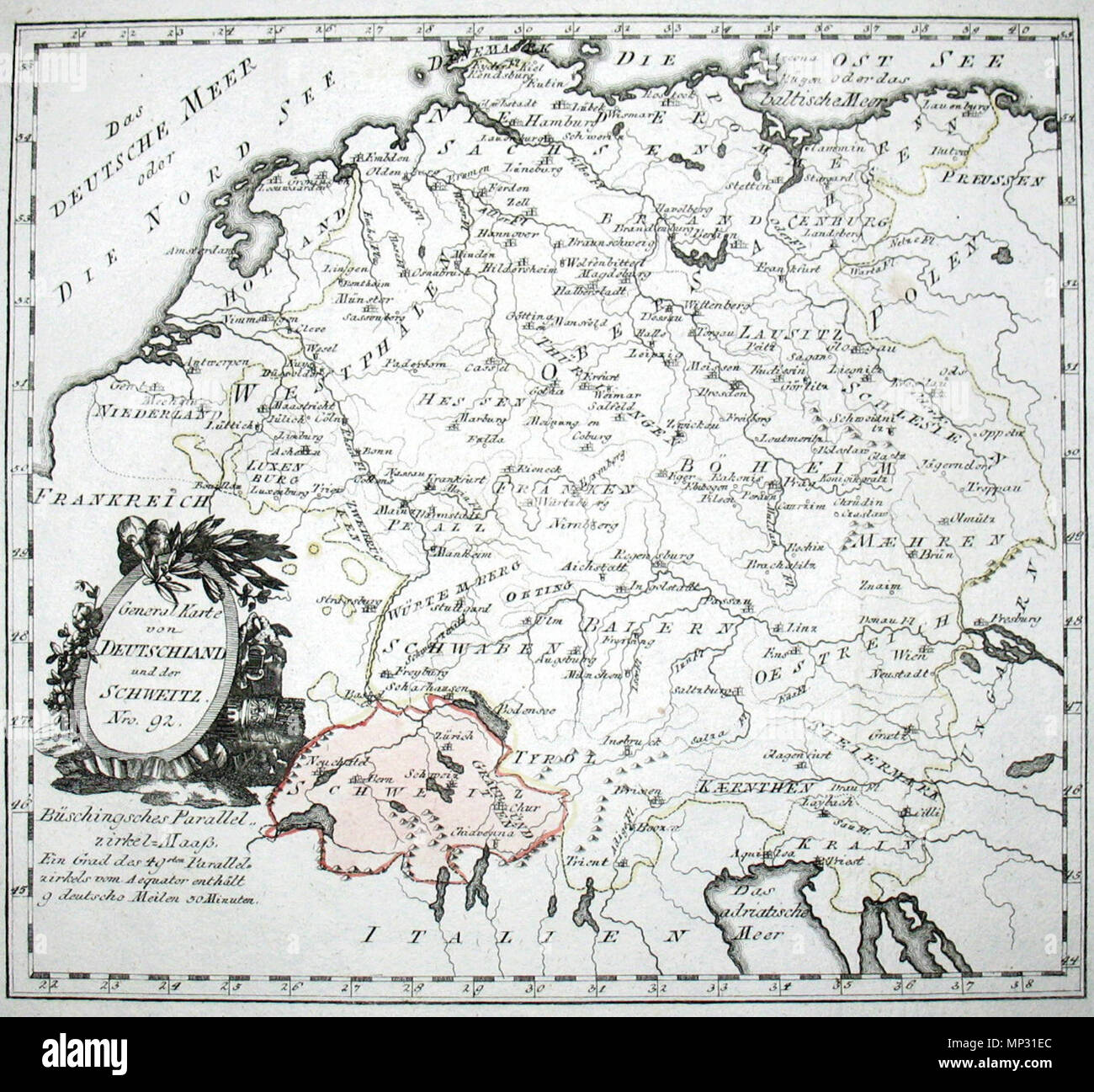 Karte von deutschland hi-res stock photography and images - Alamy