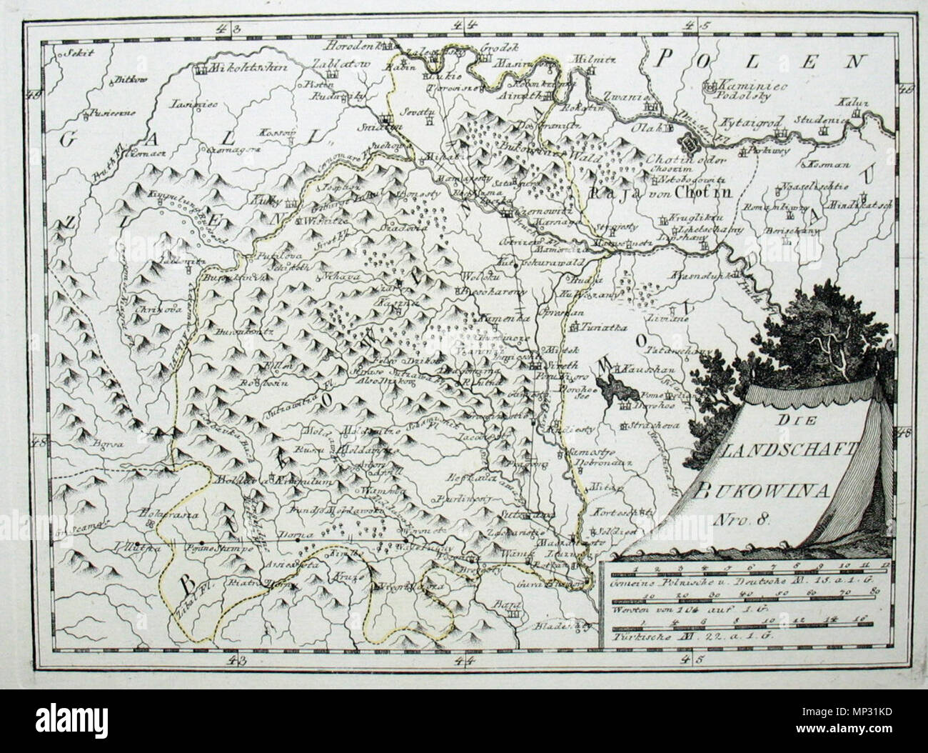 Map bukovina in 1791 reilly hi-res stock photography and images - Alamy