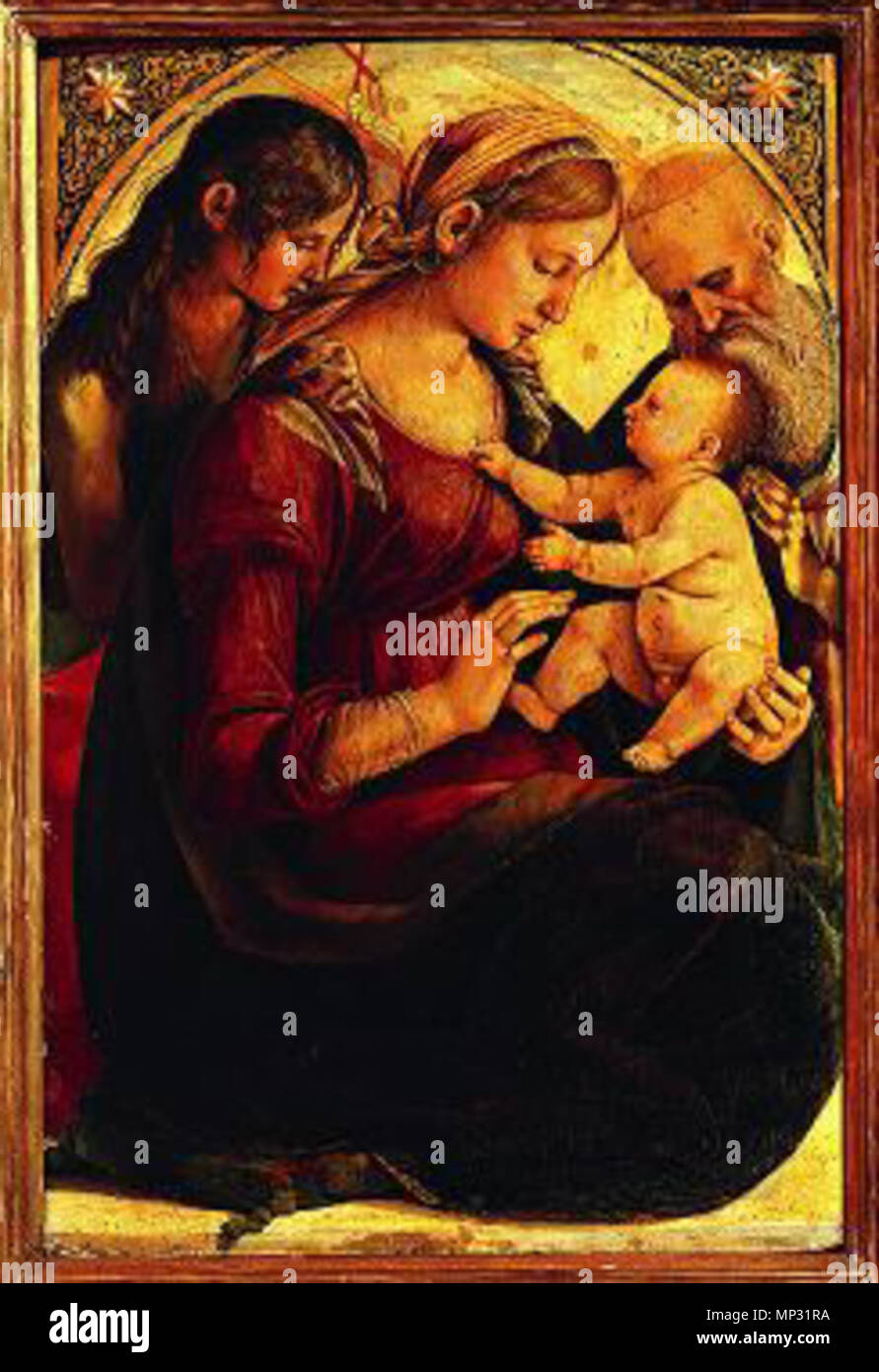 Luca signorelli madonna child saints hi-res stock photography and ...
