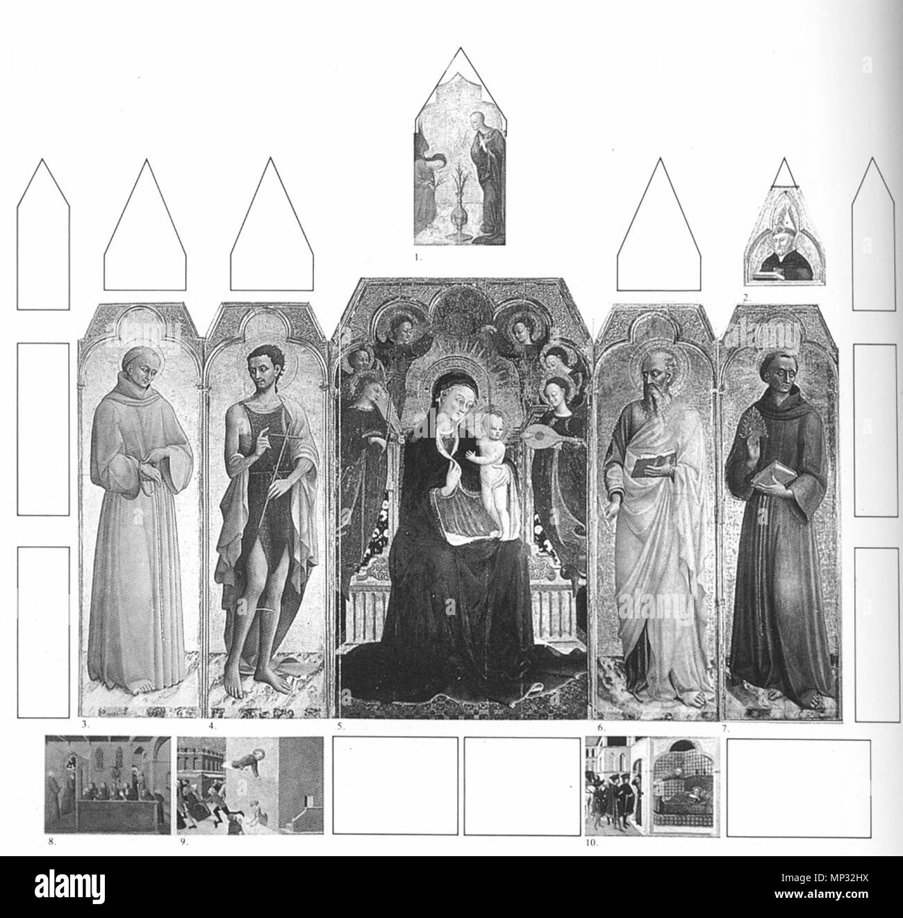 Saint Francis Altarpiece . English: S. Francis Altarpiece.1437-44 ...