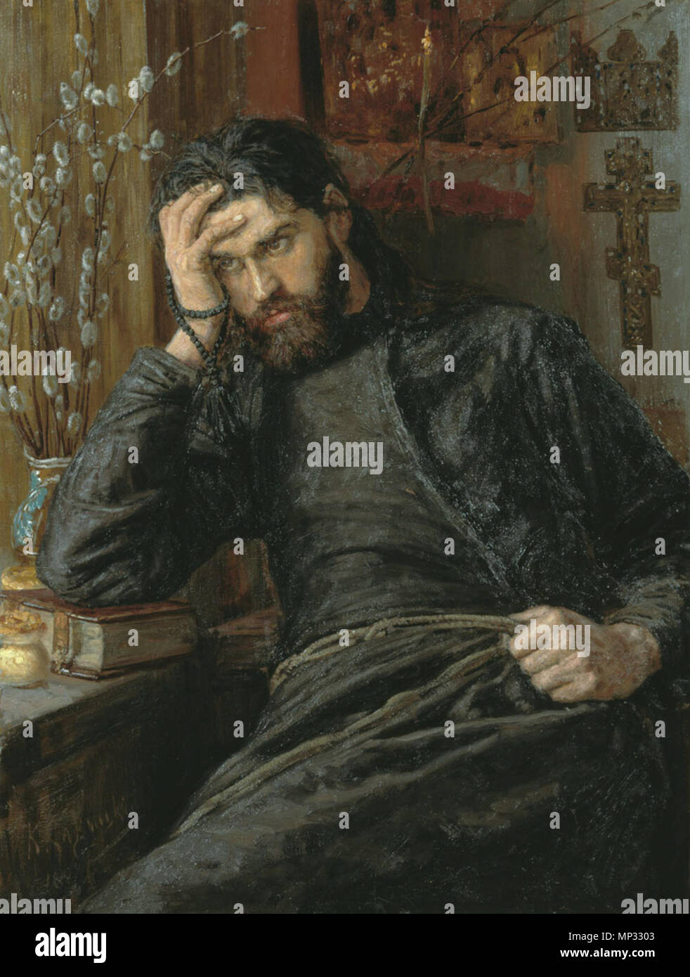 Russian: «Инок» The Monk-Inok 1897. 773 Konstantin Savitskiy Inok 1897 ...