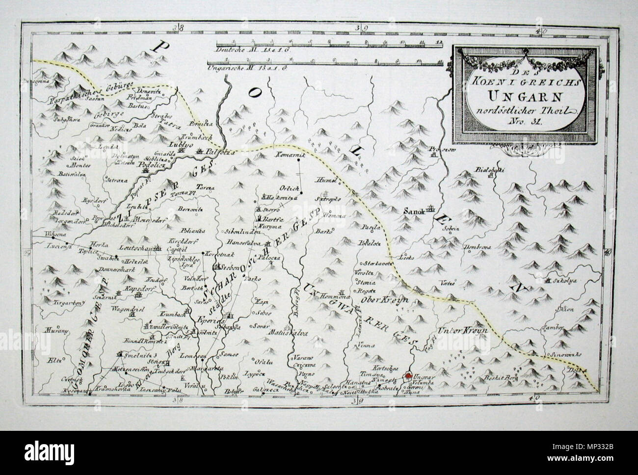 Period map of hungary hi-res stock photography and images - Alamy