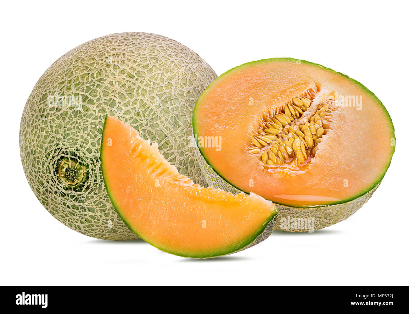 melon isolated on white background Stock Photo - Alamy