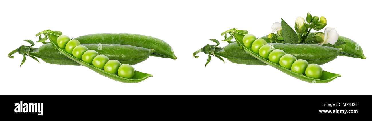 peas isolated on white background Stock Photo - Alamy