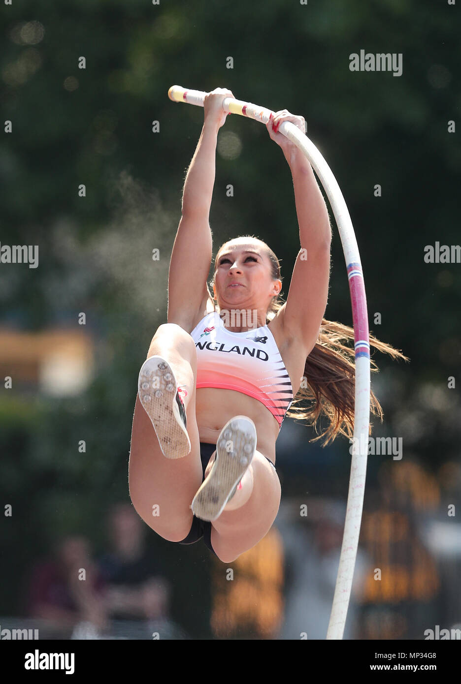 Jade Ive in the Pole Vault during the Loughborough International ...