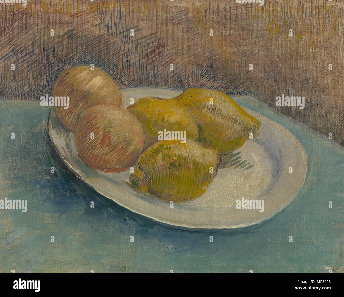 English: Dish with Citrus Fruit Nederlands: Schotel met citrusvruchten ...