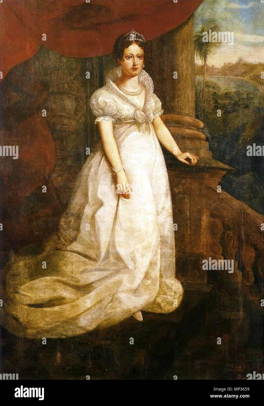 English: Portrait of Leopoldina of Austria Português: Retrato de Dona ...