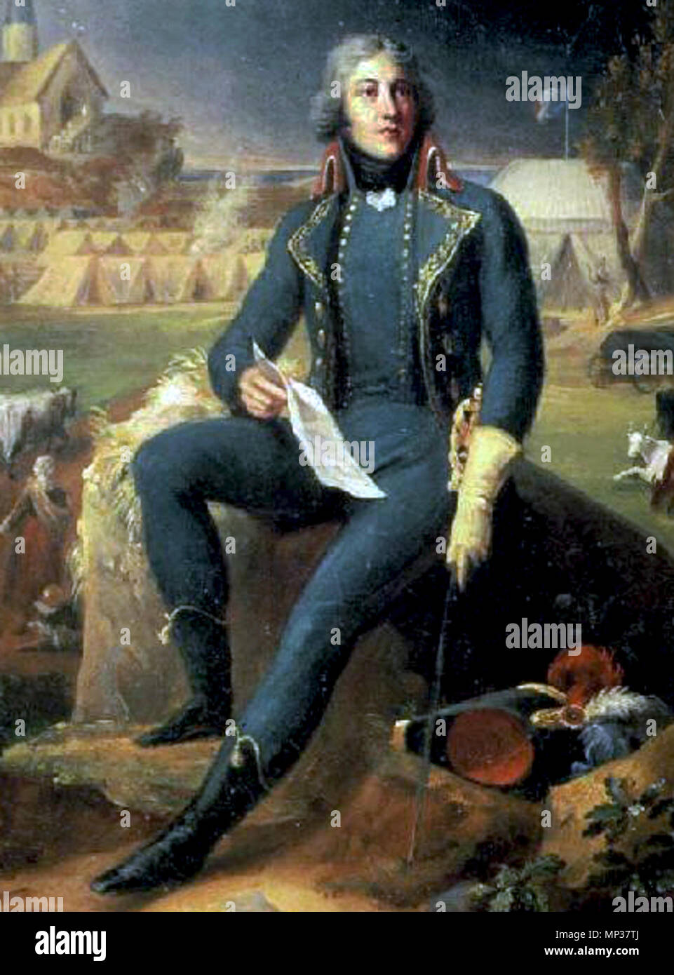 . English: General Lazare Hoche the 28-year-old, portrait of French ...