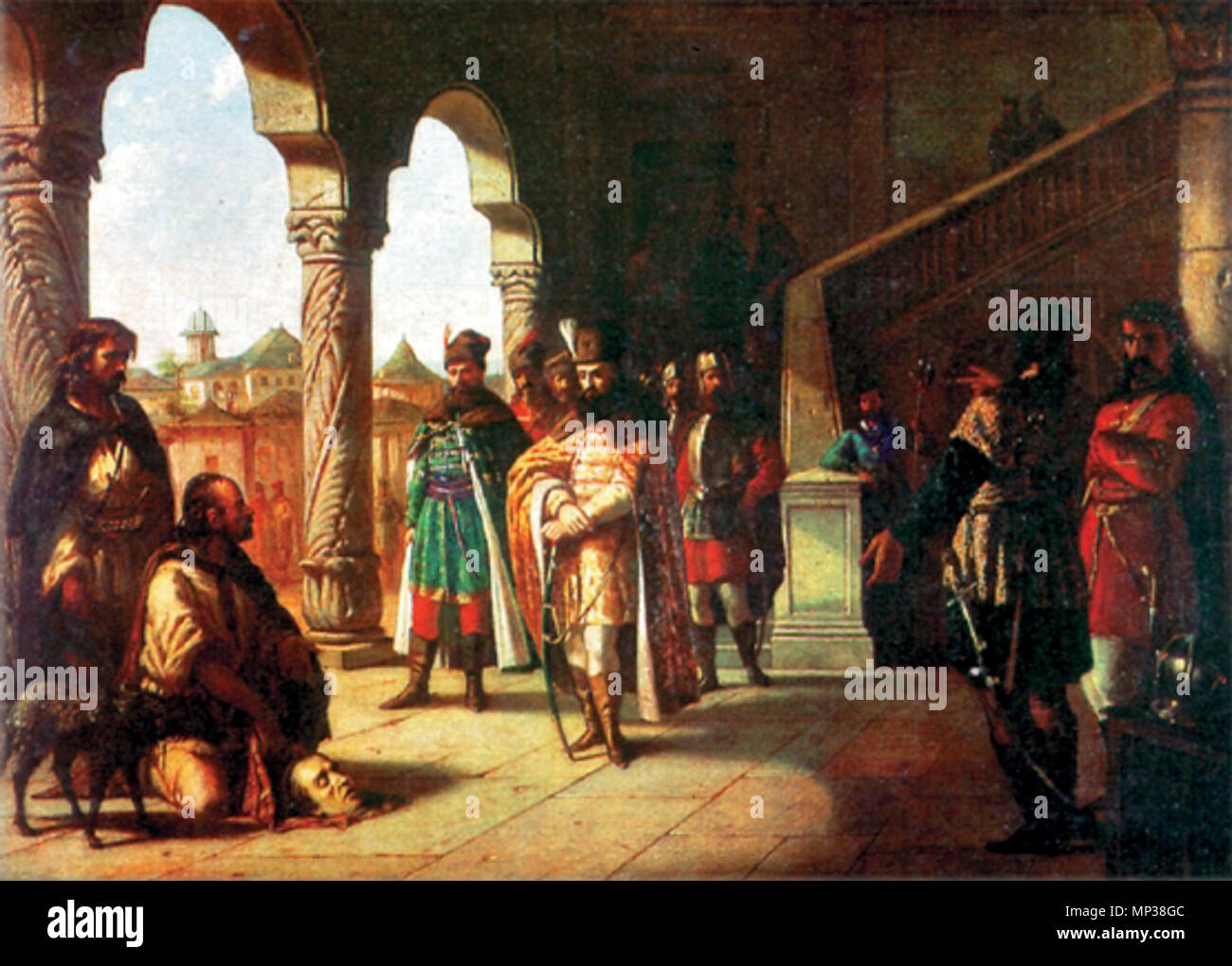 . Seklers bring the head of cardinal Andrew Bathory to Mihai Viteazul ...