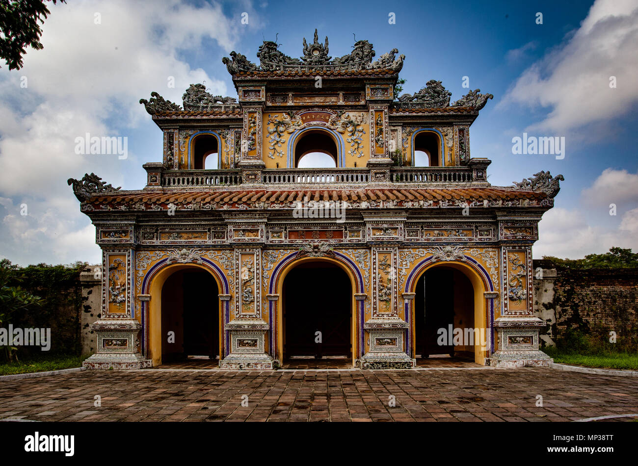 Temple Gates in Hue Ann, Vietnam Stock Photo - Alamy