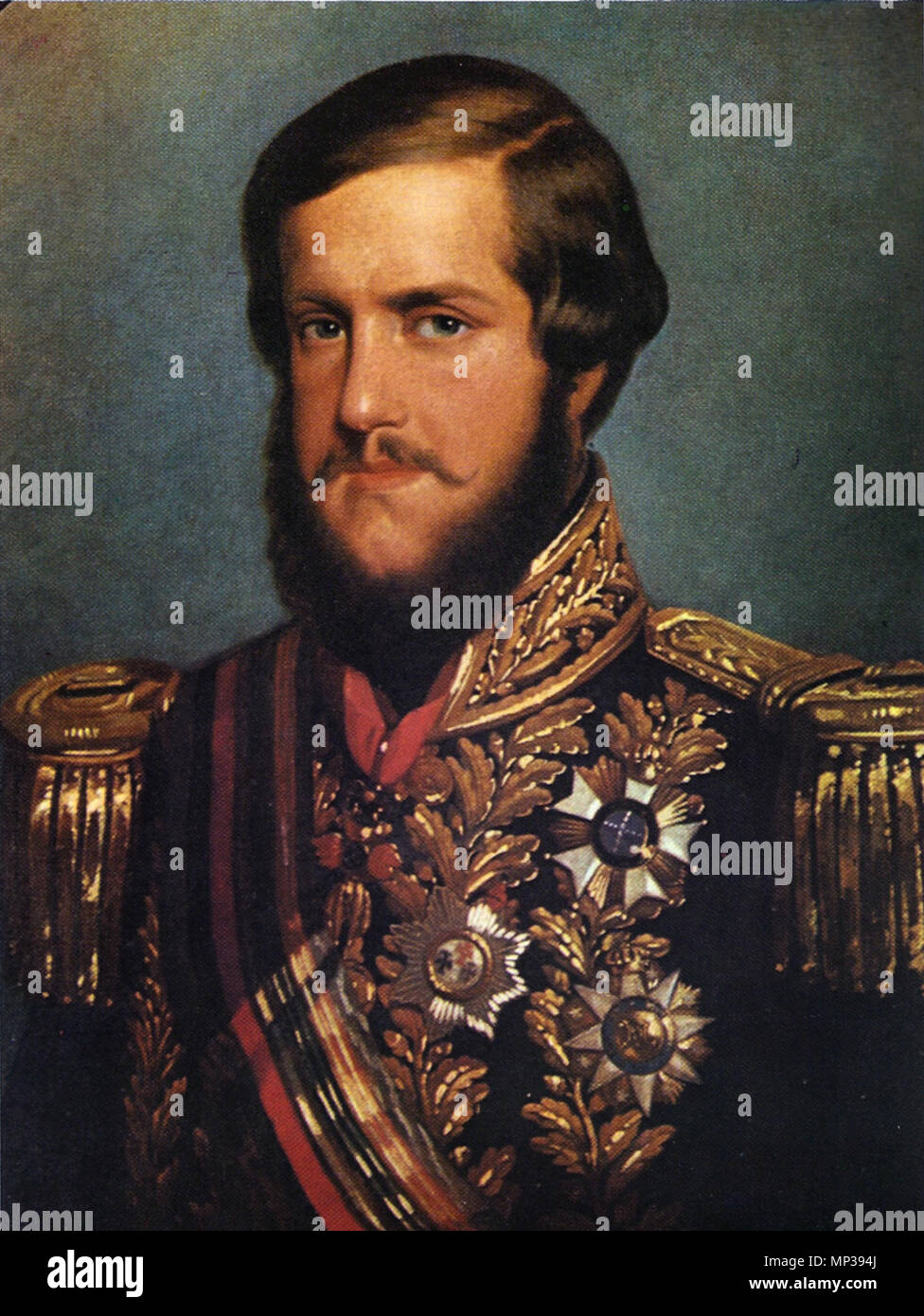 . Emperor Pedro II of Brazil at age 24, 1850. 1850. François-René ...